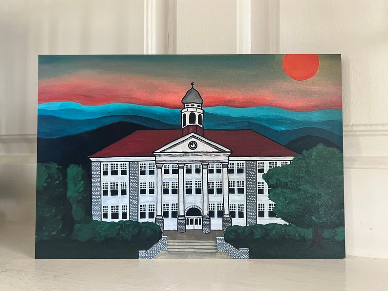 Wilson Hall-jmu Campus...8x12 Photo Tile Print of Original Painting by ...