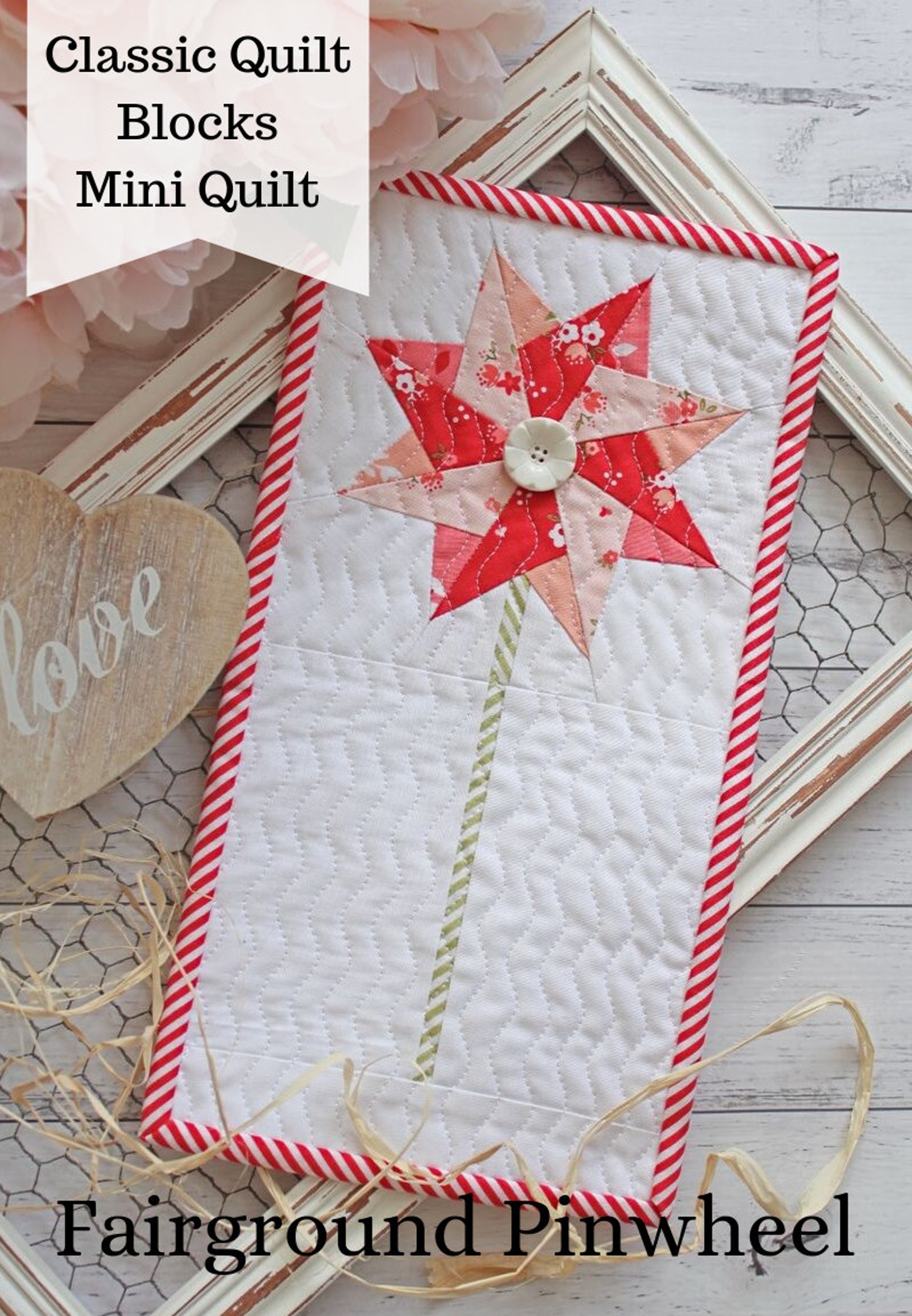 Fairground Pinwheel Mini Quilt - PDF Pattern - Etsy