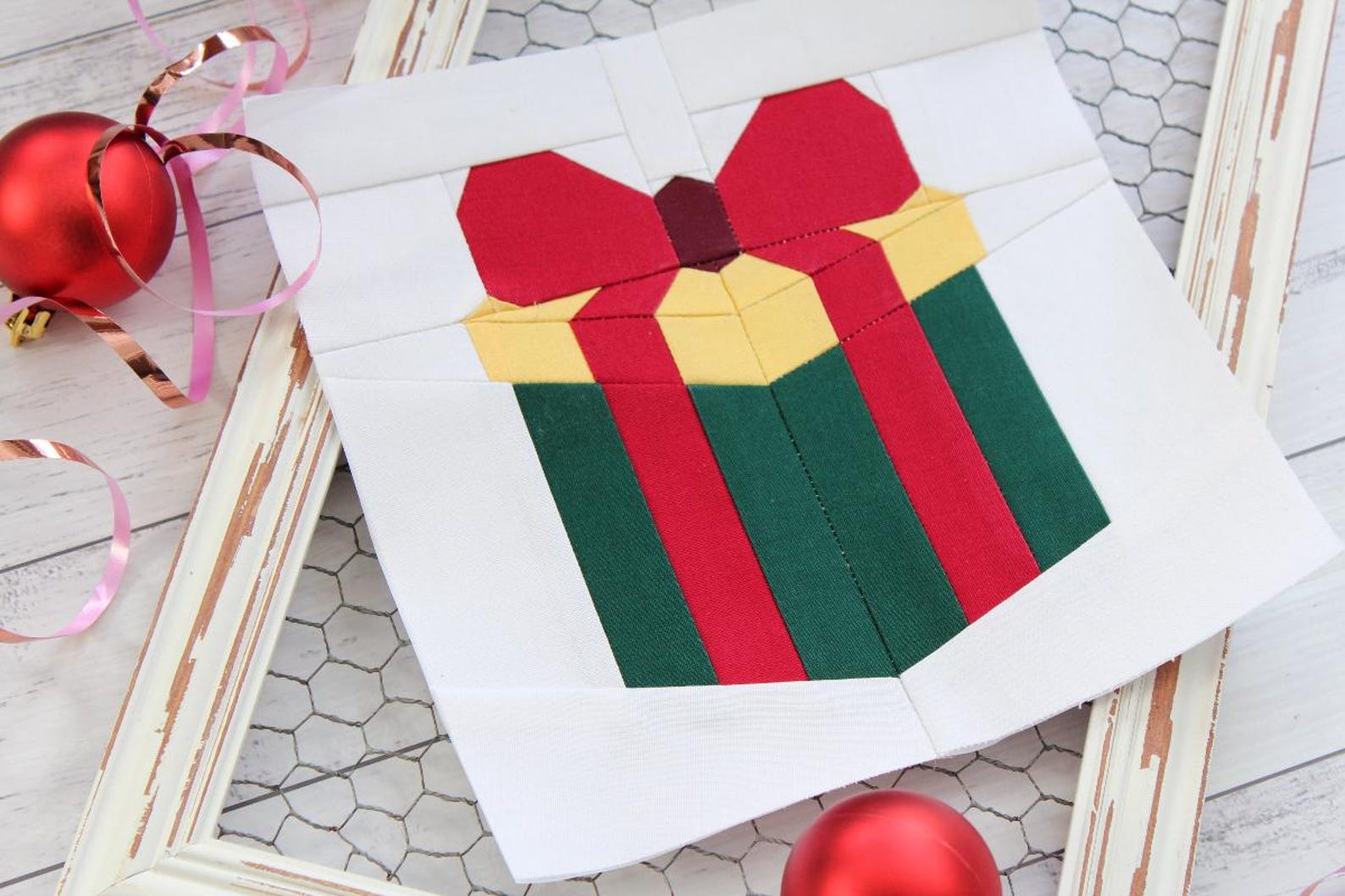 Gift Box FPP Quilt Block PDF Pattern - 3 Block Sizes - Etsy