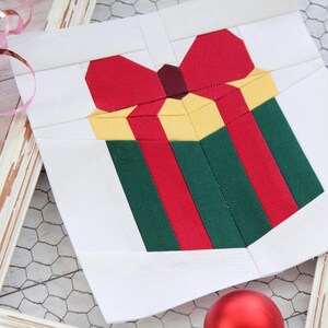 Gift Box FPP Quilt Block PDF Pattern - 3 Block Sizes - Etsy