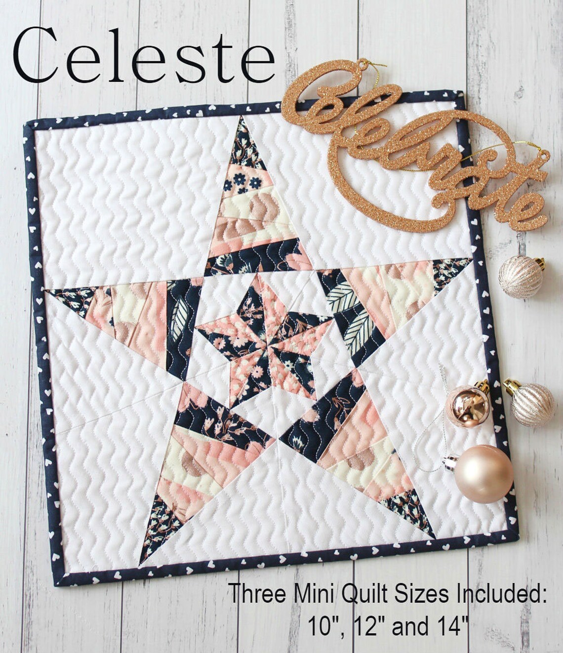 Christmas Mini Quilt Pattern Bundle Three PDF Patterns on | Etsy