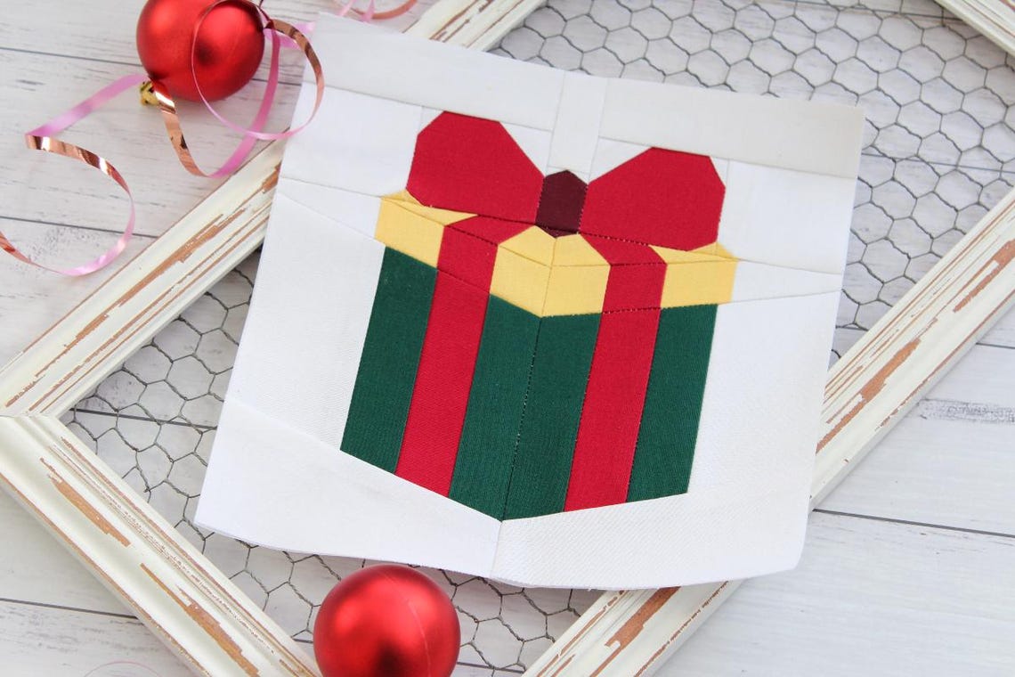 Gift Box FPP Quilt Block PDF Pattern - 3 Block Sizes - Etsy