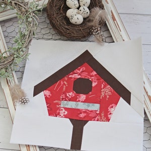 Bird House FPP Quilt Block PDF Pattern - 4 Block Sizes - Etsy
