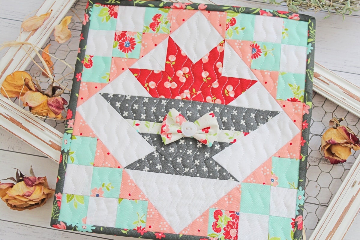 Flower Basket Mini Quilt PDF Pattern - Etsy