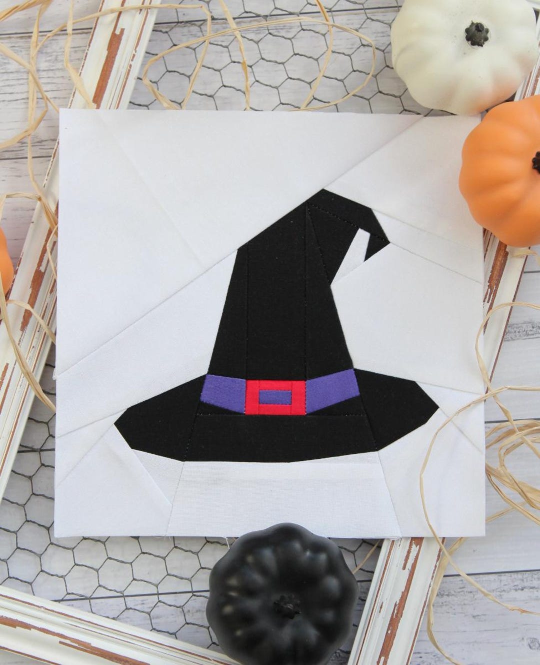 Witch Hat FPP Quilt Block Pattern - Etsy