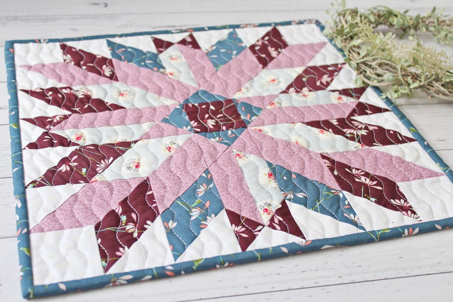 Chrysanthemum Mini Quilt PDF Pattern - Etsy