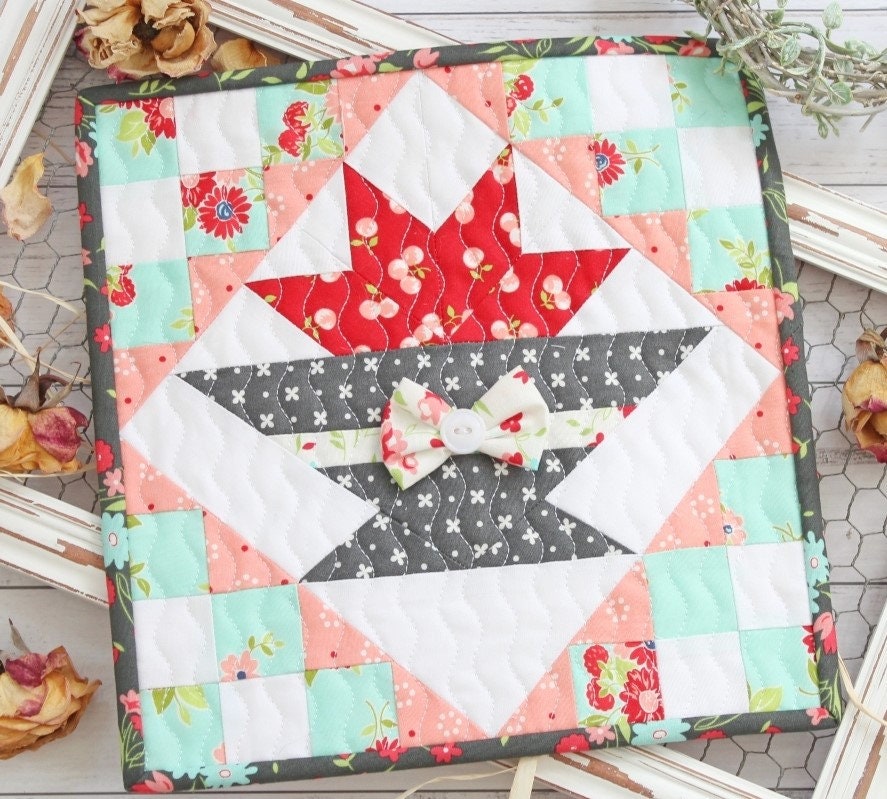 Flower Basket Mini Quilt PDF Pattern - Etsy