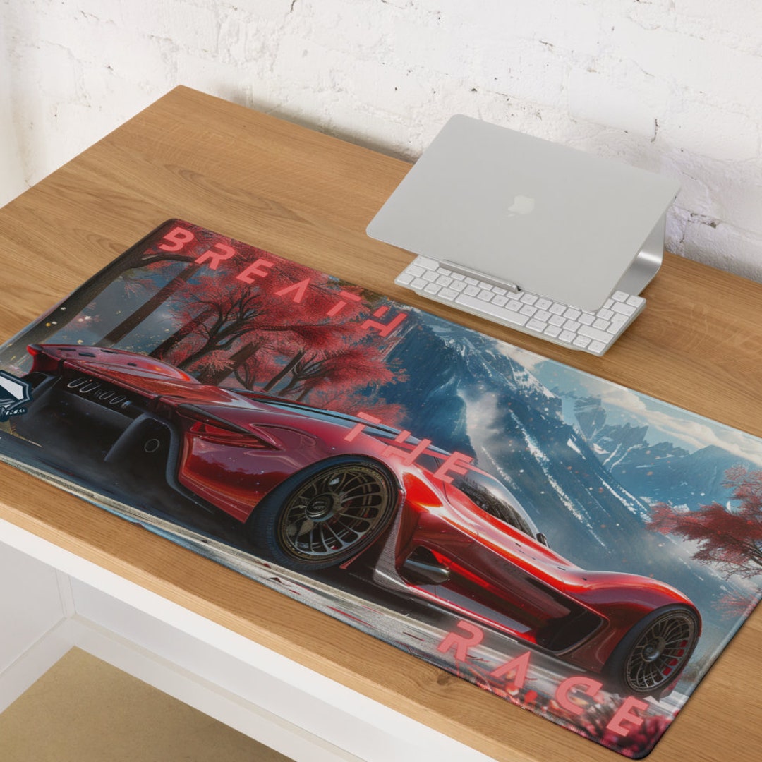 Gaming Mouse Pad Supercar Design, Extended Keyboard Mat - Etsy