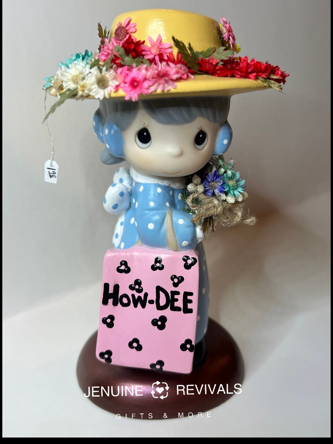 How-dee! Altered/revived Precious Moments-minnie Pearl-free SHIPPING ...