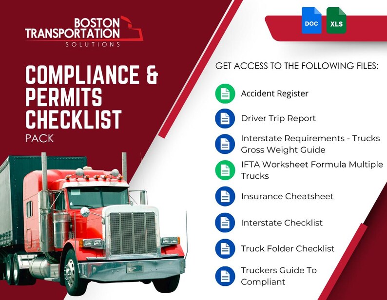Full Compliance Pack | Safety Policies, Driver Application and Contract ...