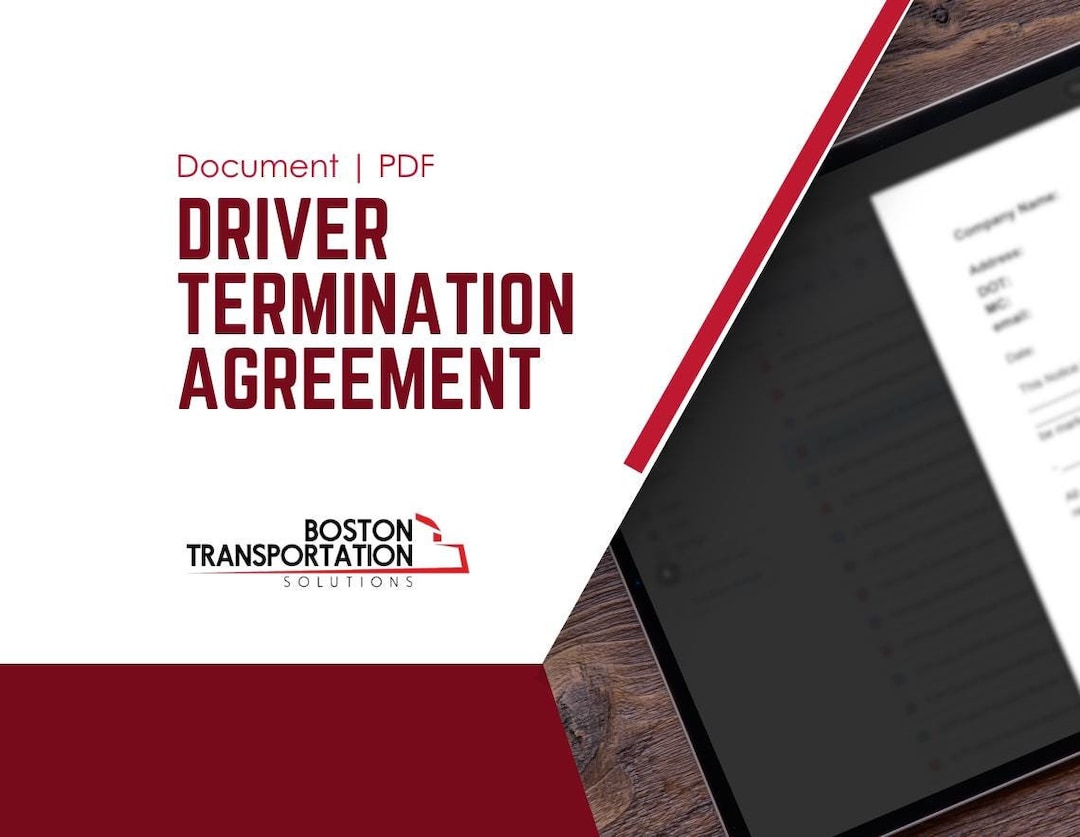 Driver Termination Agreement Template - Employment Contract, Driver ...