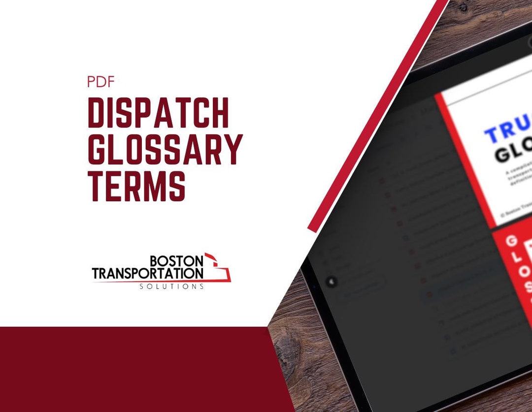 Dispatch Glossary of Terms – Comprehensive Guide for Trucking & Logistics Professionals - Etsy
