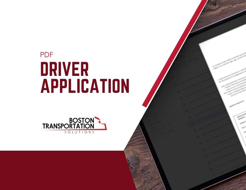 Driver Application Form – Easy-to-use Template for Hiring Truck Drivers ...