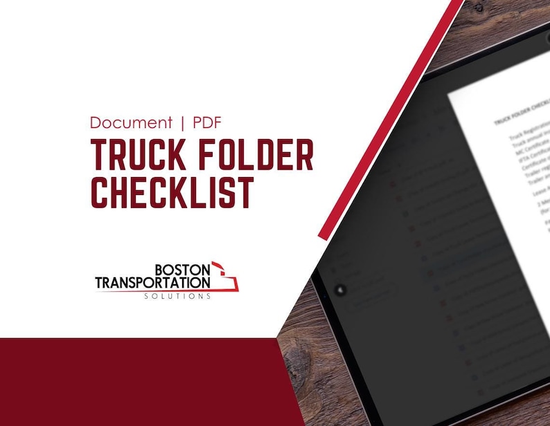 Truck Folder Checklist – Essential Organizational Tool for Truck ...