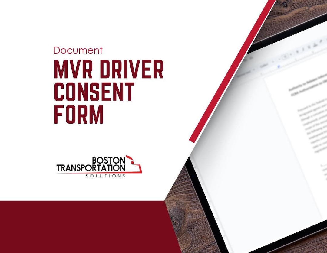 MVR Driver Consent Form – Essential Document for Authorization & Driver Records - Etsy