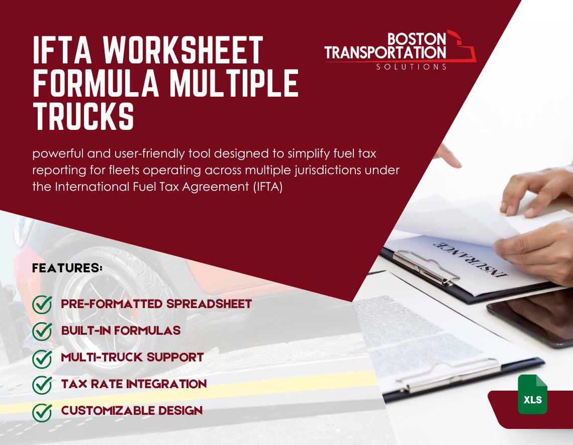 IFTA Worksheet Formula for Multiple Trucks – Easy Calculation ...