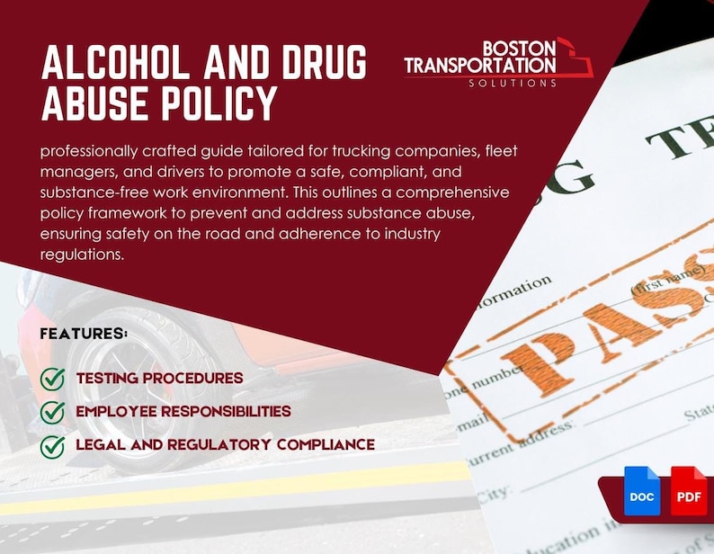 Alcohol and Drug Abuse Policy Template | Workplace Compliance ...