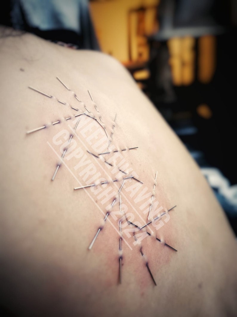 Tangential Spirals Needle Play Stencil / Design for Artistic Piercing ...