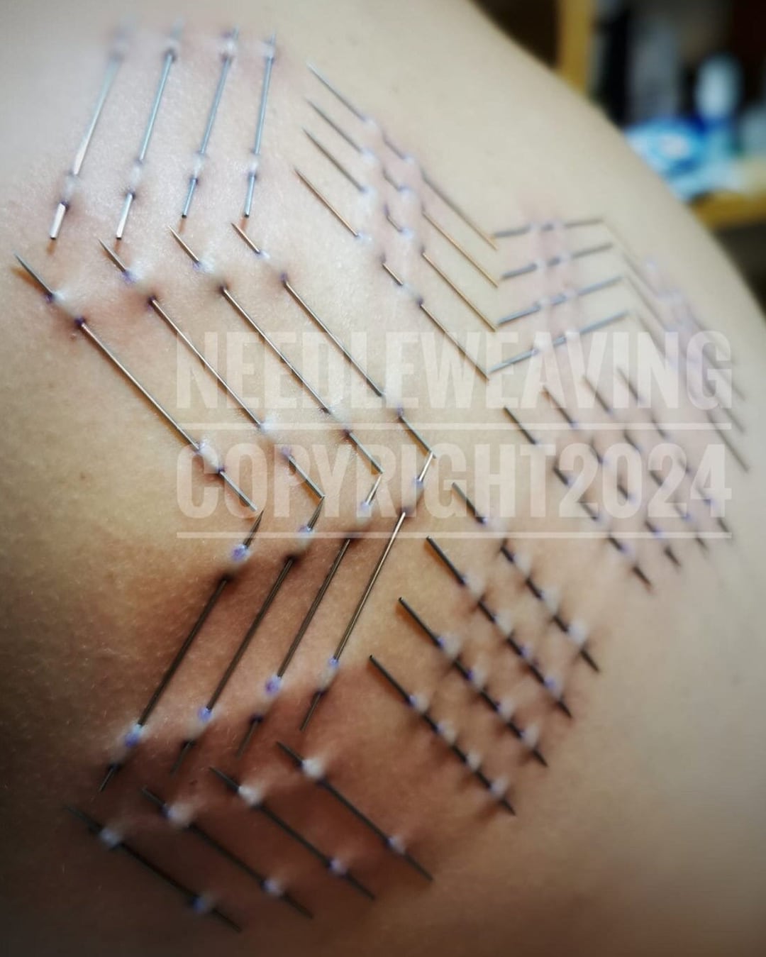 Optical Illusion Needle Play Stencil / Design for Artistic Piercing - Etsy