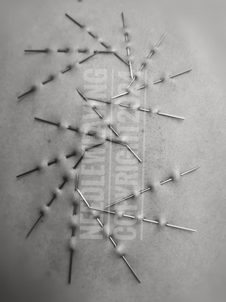 Tangential Spirals Needle Play Stencil / Design for Artistic Piercing ...