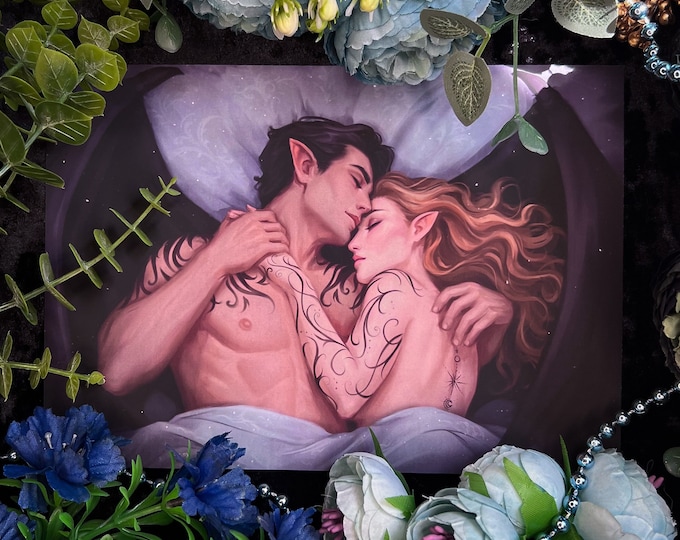 ACOTAR Feyre Rhysand Nesta Cassian Feysand Nessian Bookart Illustration Print A Court of Thorns ...