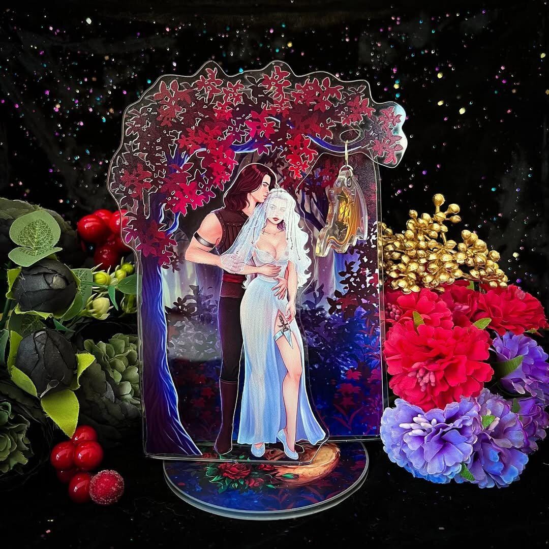 A Shadow in the Ember (sera and Nyktos) Acrylic Figure - Etsy