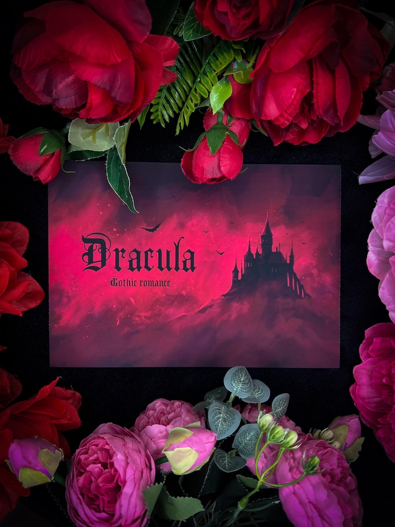Dracula and His Love Art Print (halloween Collection) - Etsy
