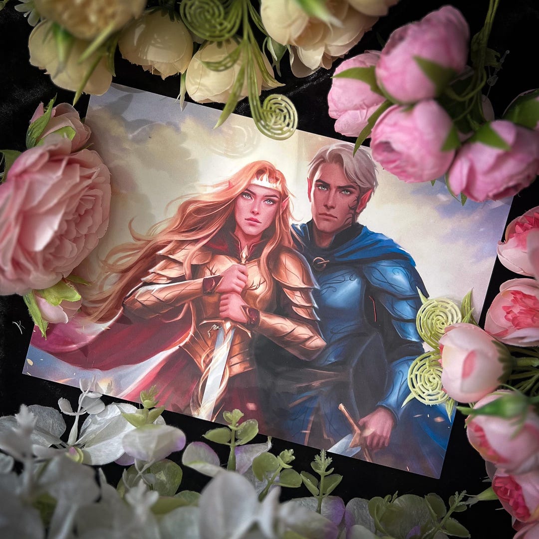 Rowan and Aelin Art Print - Etsy
