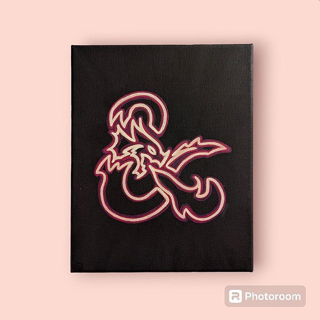 DND Faux Neon Painting - Etsy