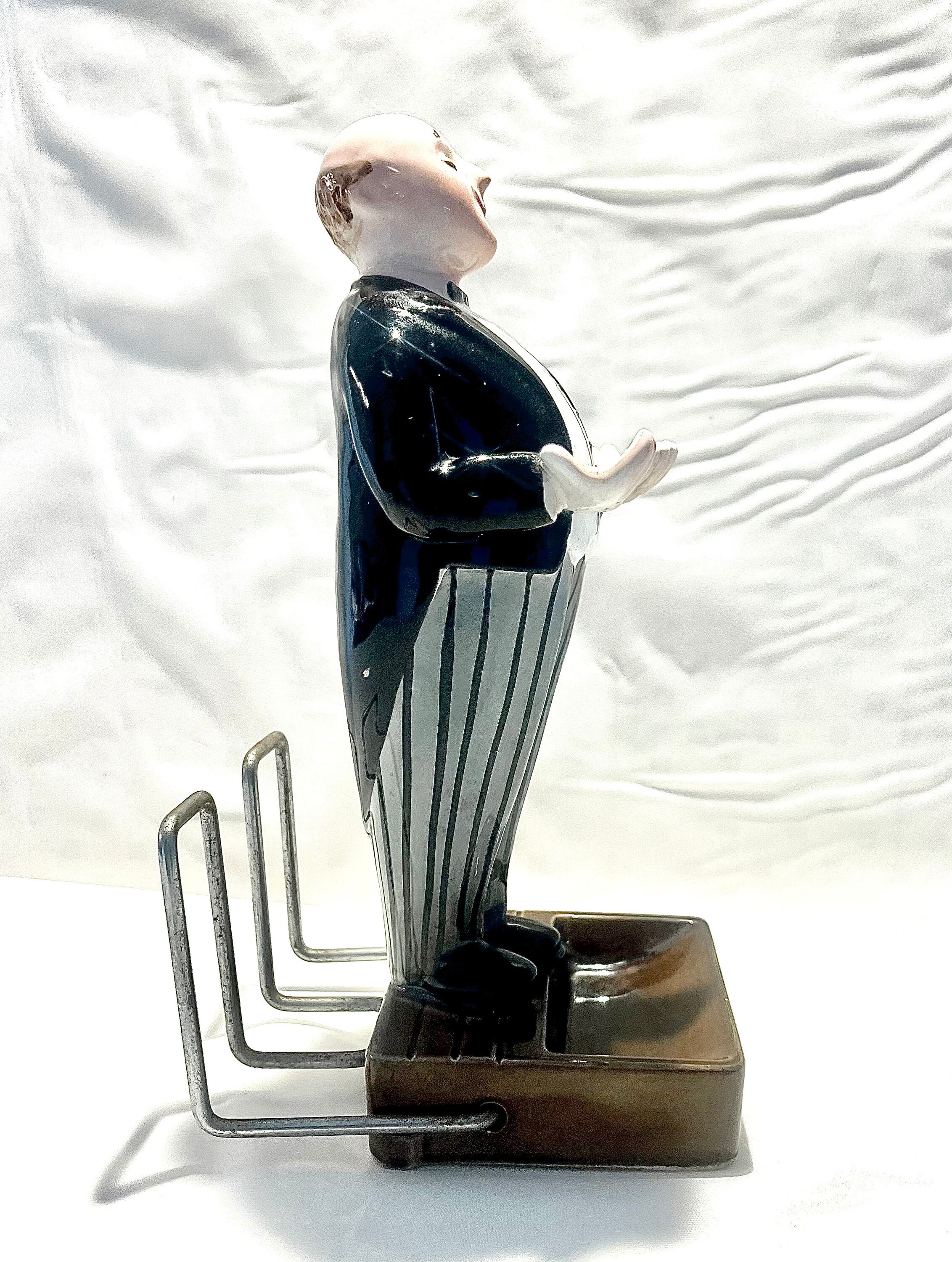 Vintage 1960’s Mid Century "james the Butler" Glazed Ceramic Figurine ...