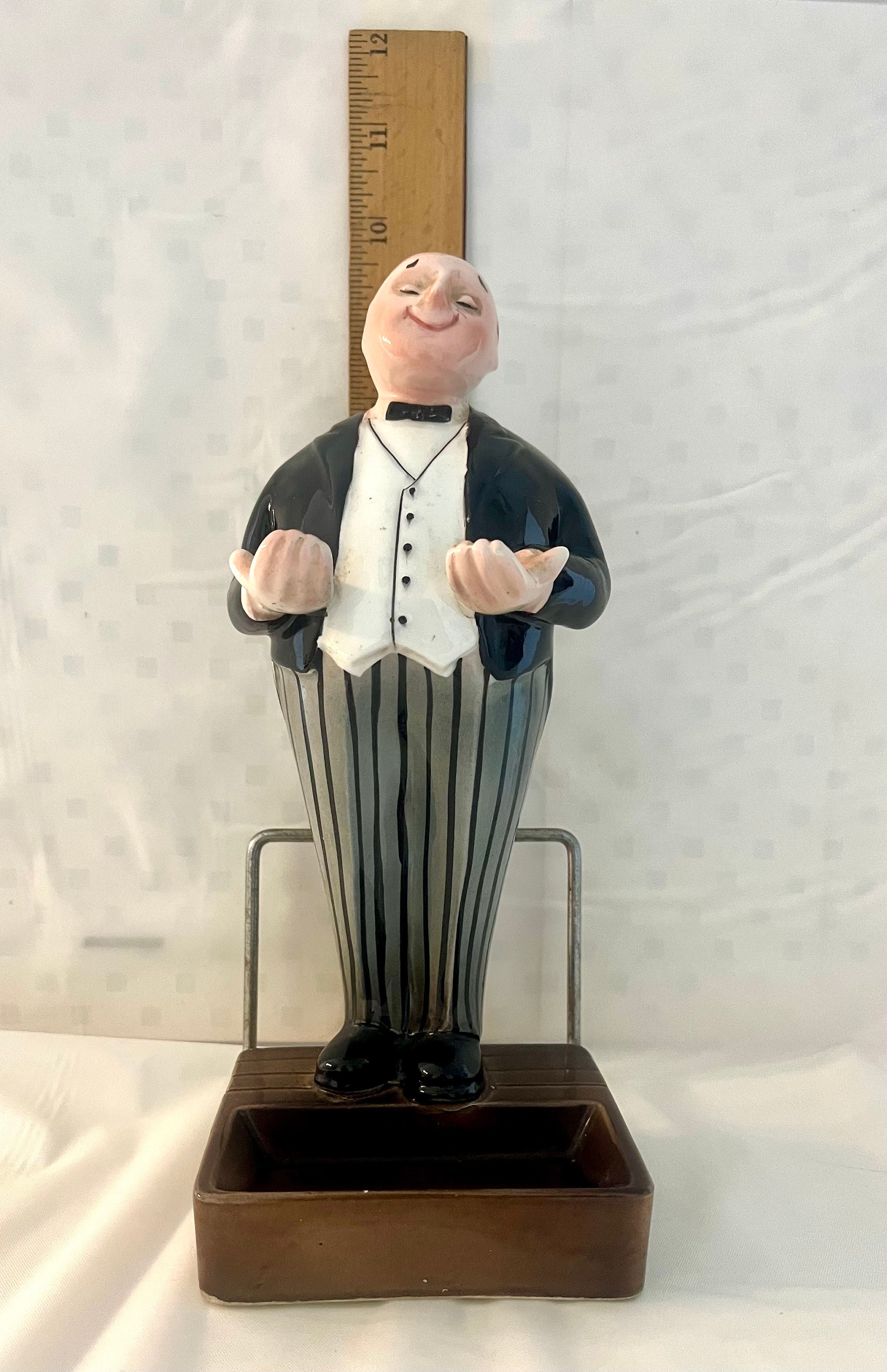 Vintage 1960’s Mid Century "james the Butler" Glazed Ceramic Figurine ...