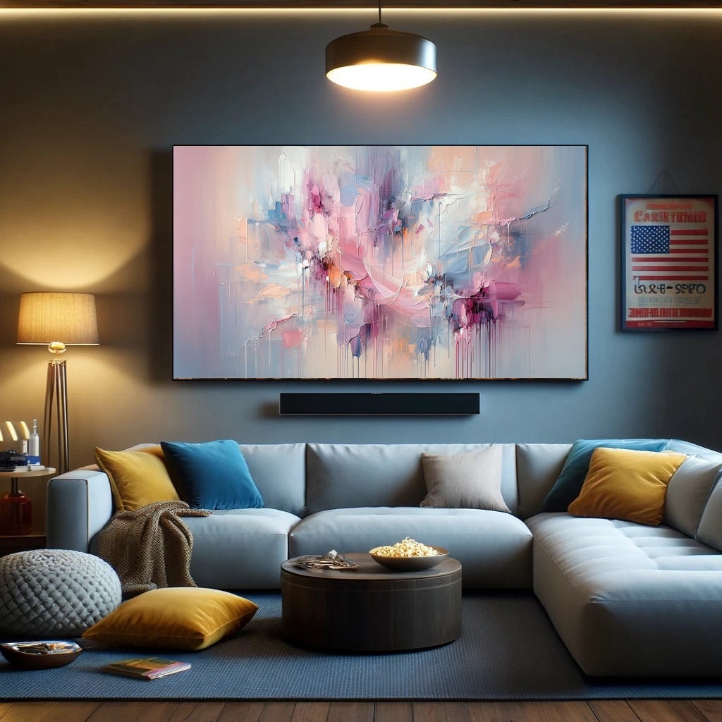 Frame TV Art | "pink" | Digital Download for TV | AI Generated - Etsy