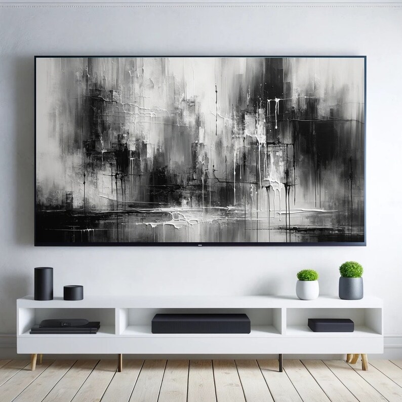 Frame TV Art | "b&w" | Digital Download for TV | AI Generated - Etsy