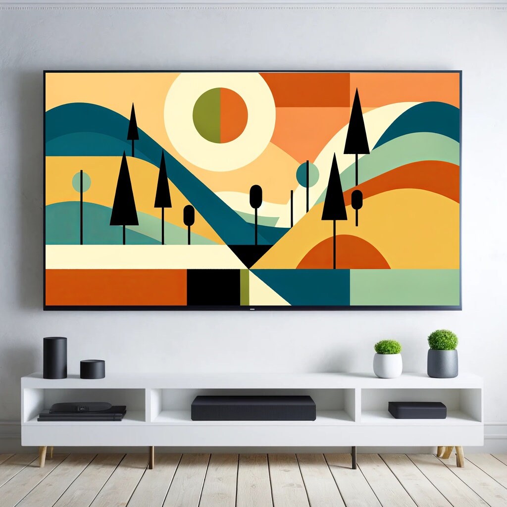 Frame TV Art | "angular" | Digital Download for TV | AI Generated - Etsy