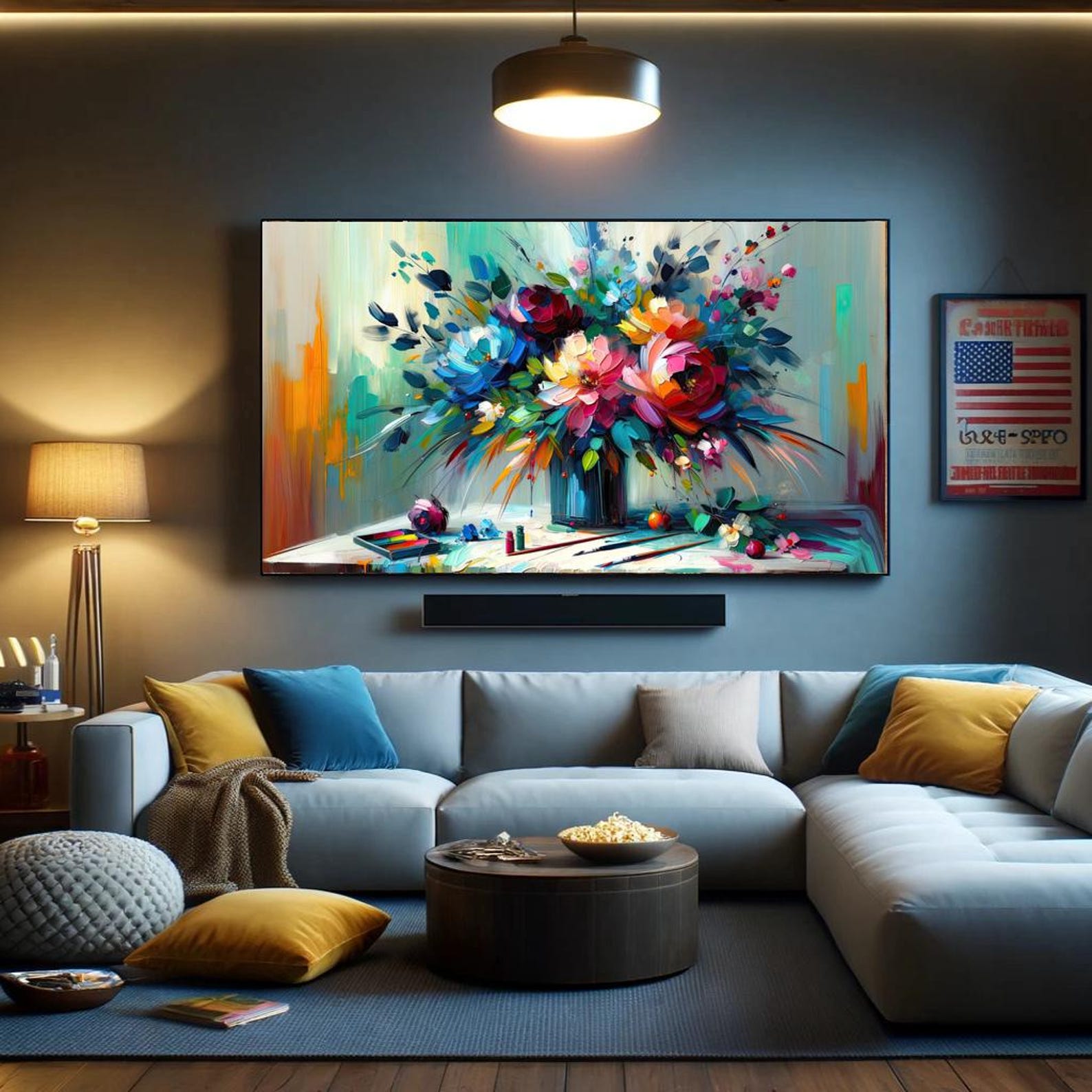 Frame TV Art | "floral" | Digital Download for TV | AI Generated - Etsy