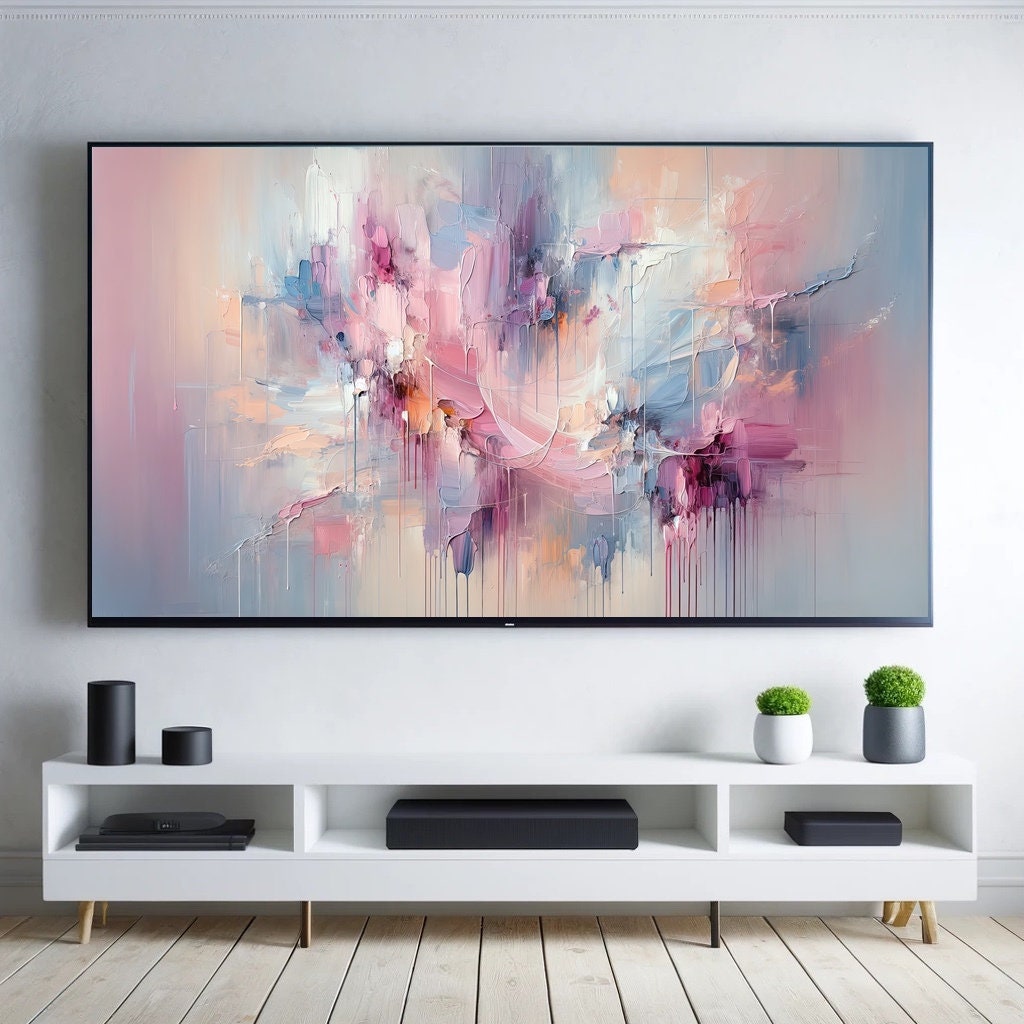 Frame TV Art | "pink" | Digital Download for TV | AI Generated - Etsy