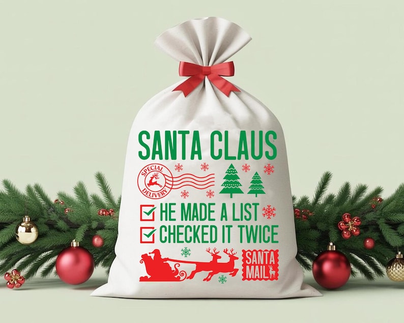 Santa Sack SVG Bundle: Christmas Designs (digital Download) - Etsy
