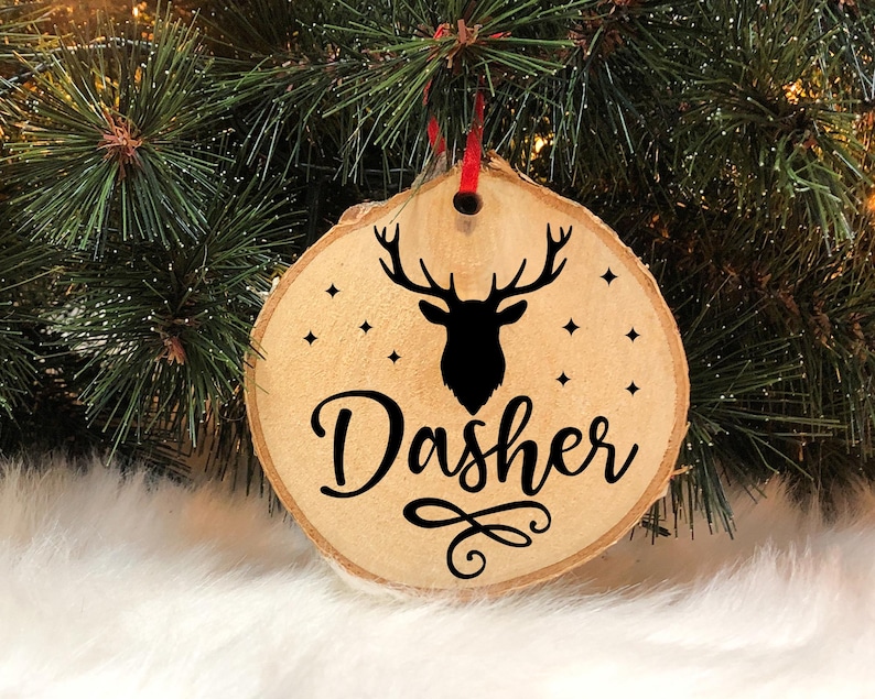 Reindeer Names Christmas SVG Bundle: Ornaments, Cricut, Silhouette ...