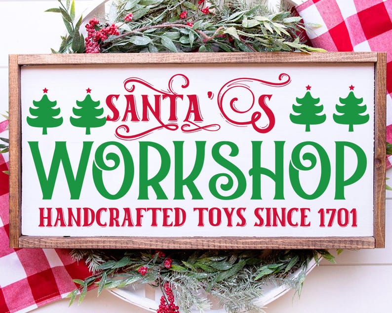 Farmhouse Christmas Sign SVG Bundle: Cricut & Silhouette Designs ...