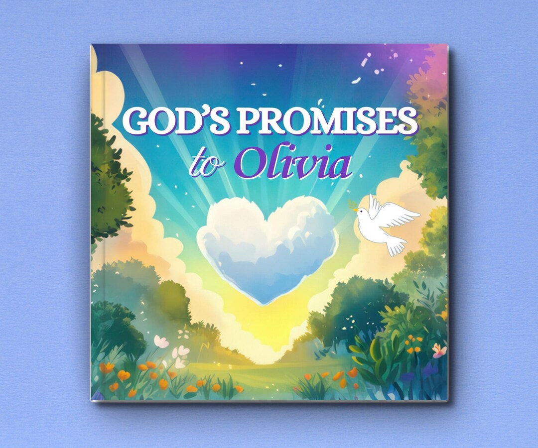 Personalized Christian Baby Book, God's Promises for Kids, Baptism ...