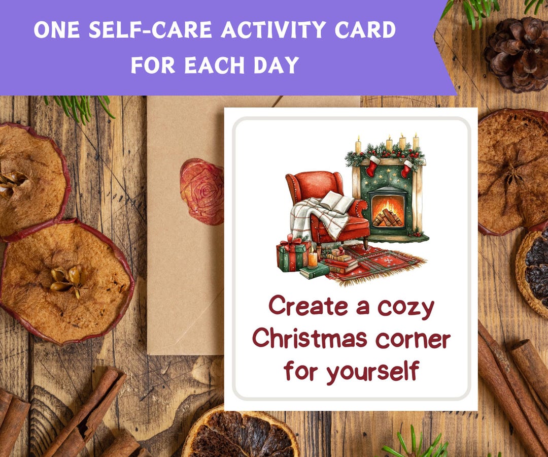Self-care Advent Cards for Women, Printable Advent Calendar for Mom ...