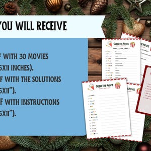 Guess the Movie Emoji Game, Printable Christmas Game, Fun Game for ...