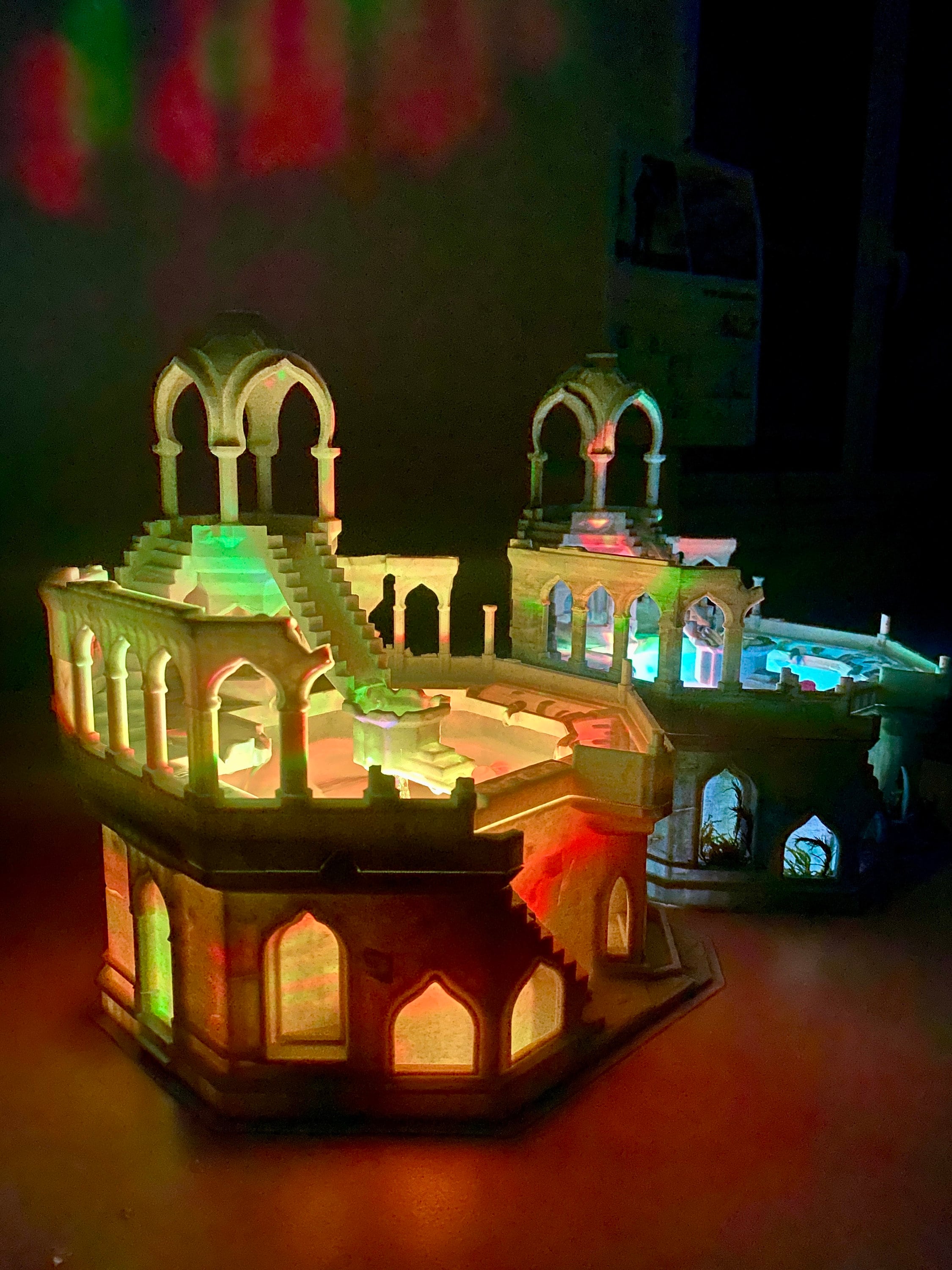 Table Lamp With Water Feature Meditation Fountain Waterfall Relaxing ...