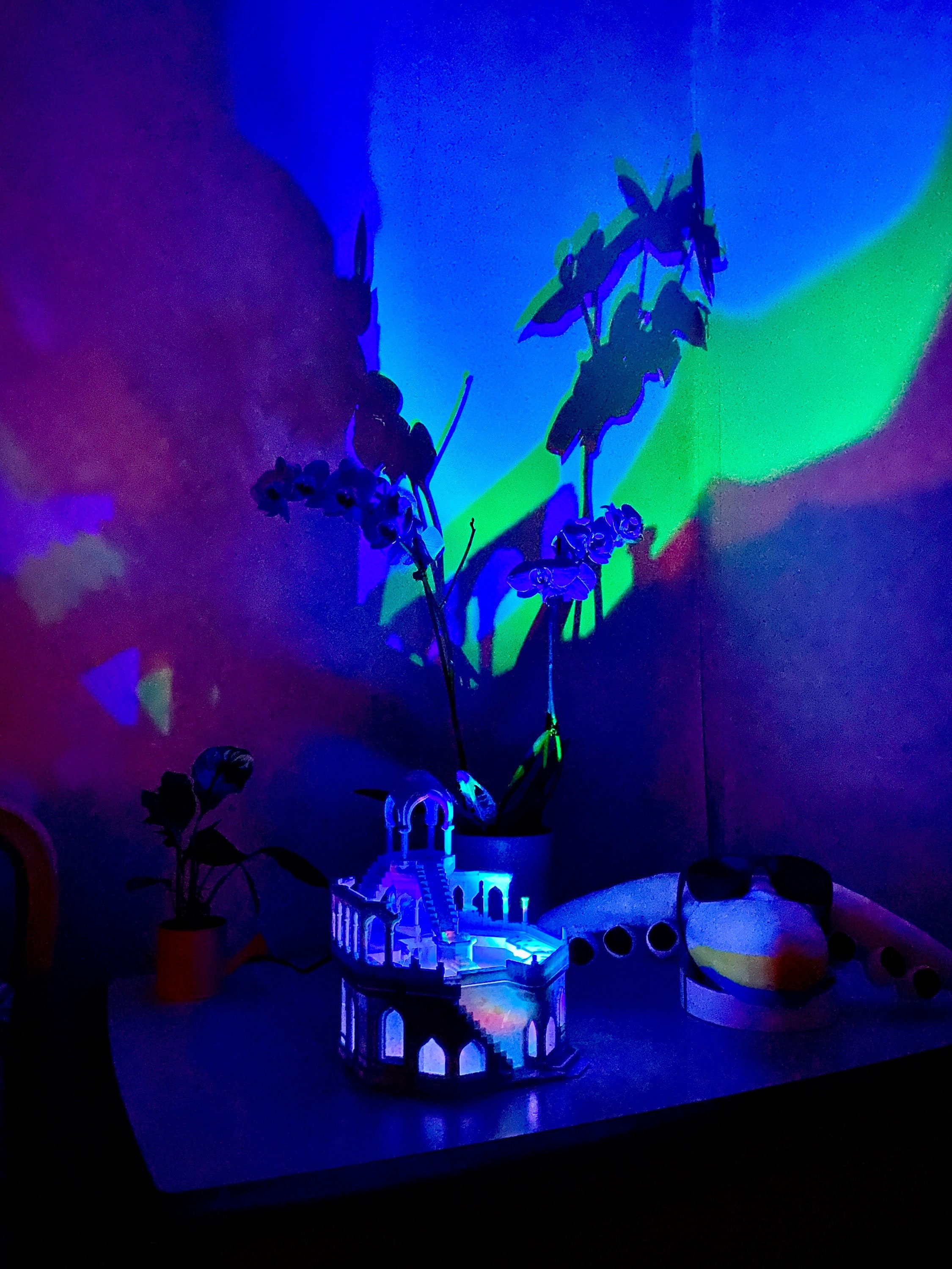 Table Lamp With Water Feature Meditation Fountain Waterfall Relaxing ...