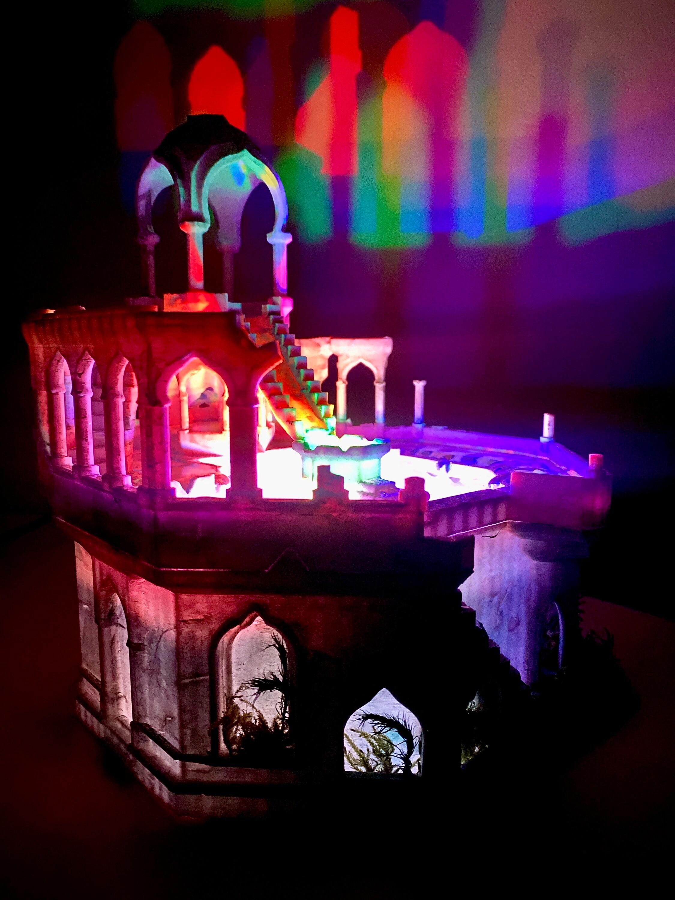 Table Lamp With Water Feature Meditation Fountain Waterfall Relaxing ...