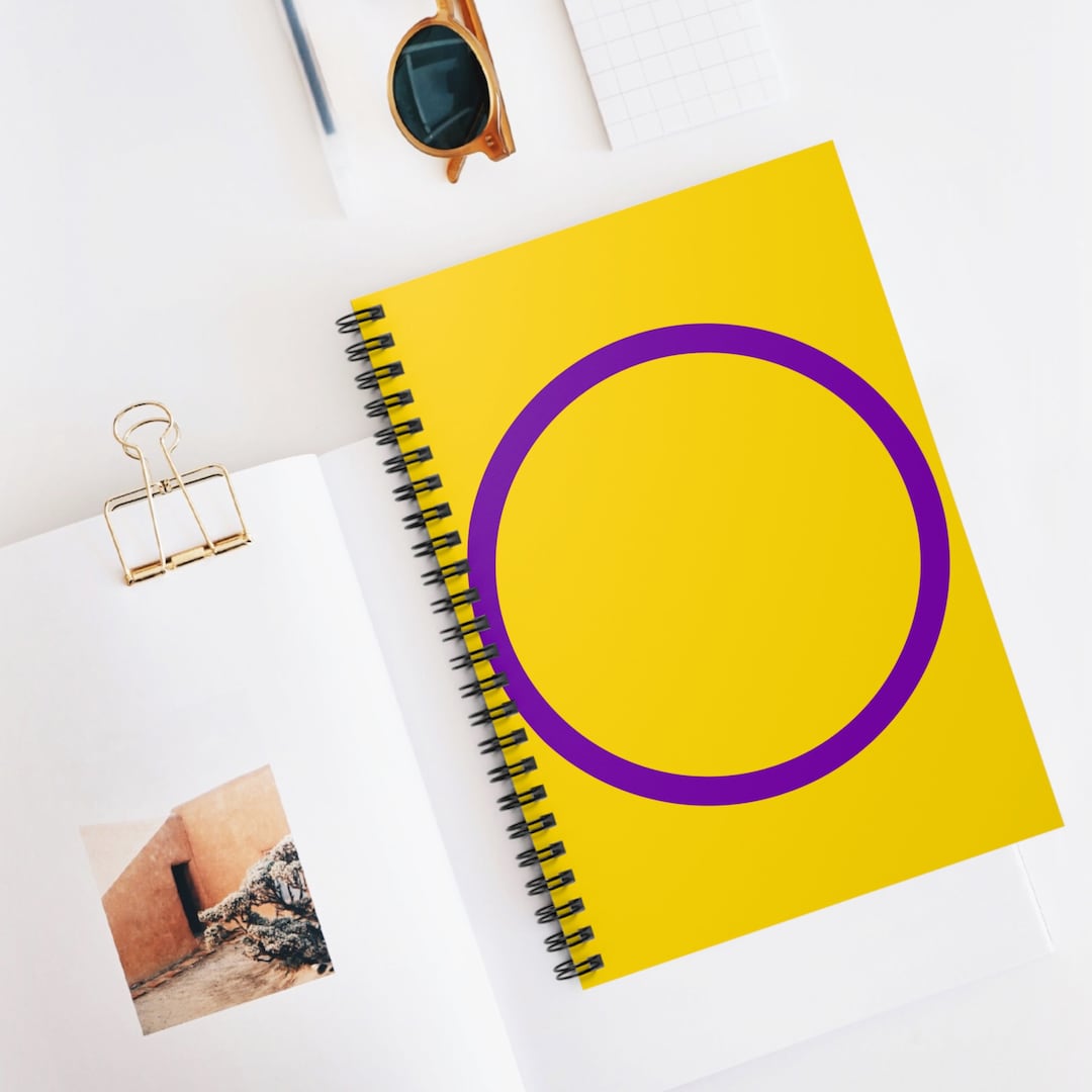 Intersex Flag Spiral Notebook, LGBTQ Journal, Ruled Line Diary, Pride ...