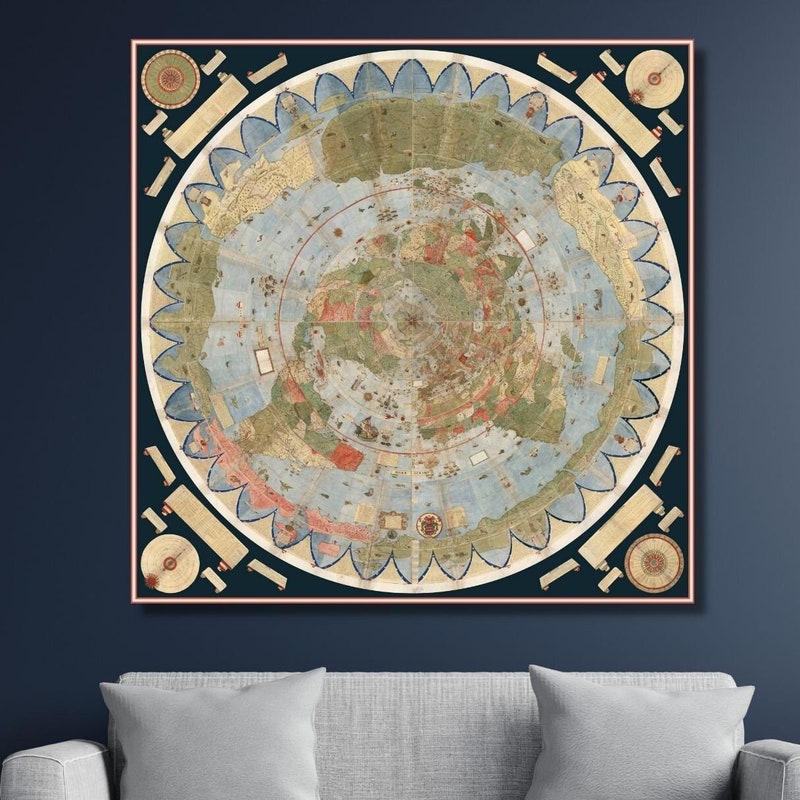 Large Earth Maps - Etsy