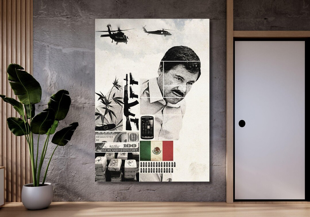 Pablo Escobar Ready to Hang Canvas Wall Art,gangsters Poster, Mafia ...