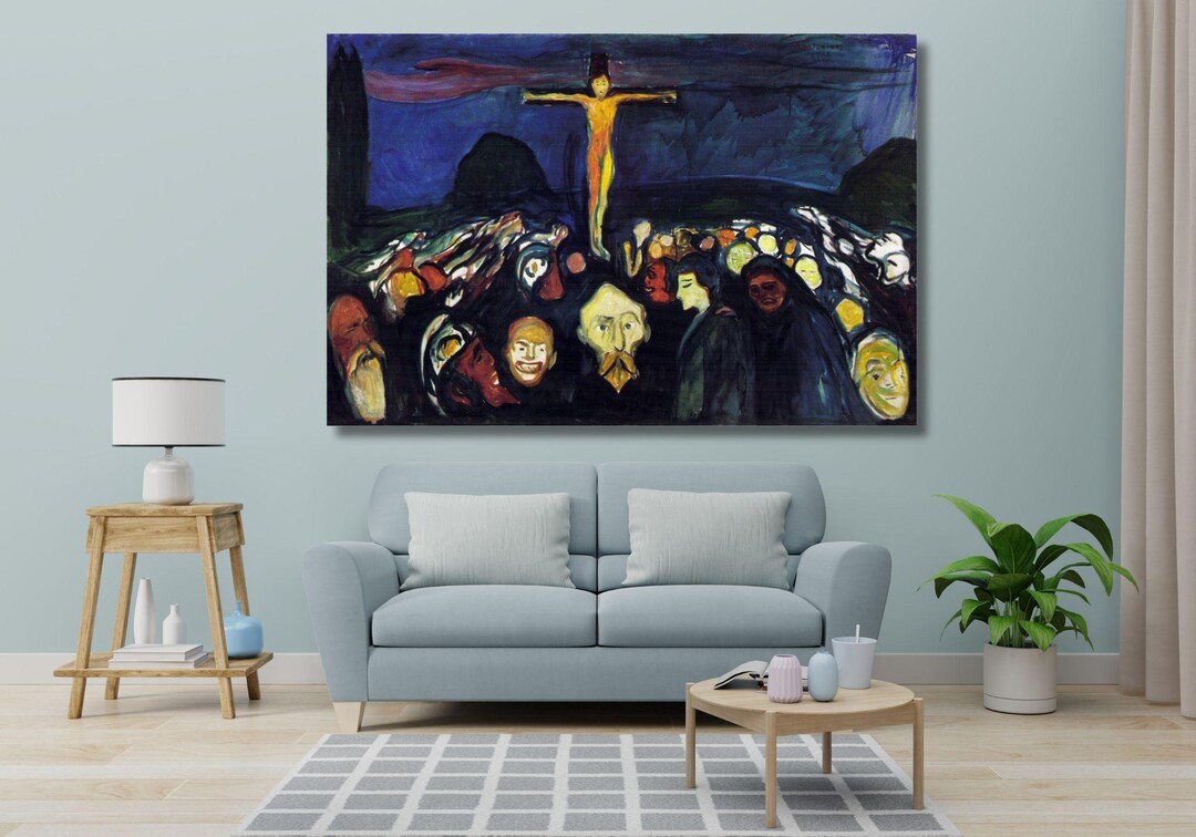 Golgotha (1900) by Edvard Munch Quality Ready to Hang Canvas Wall Art ...