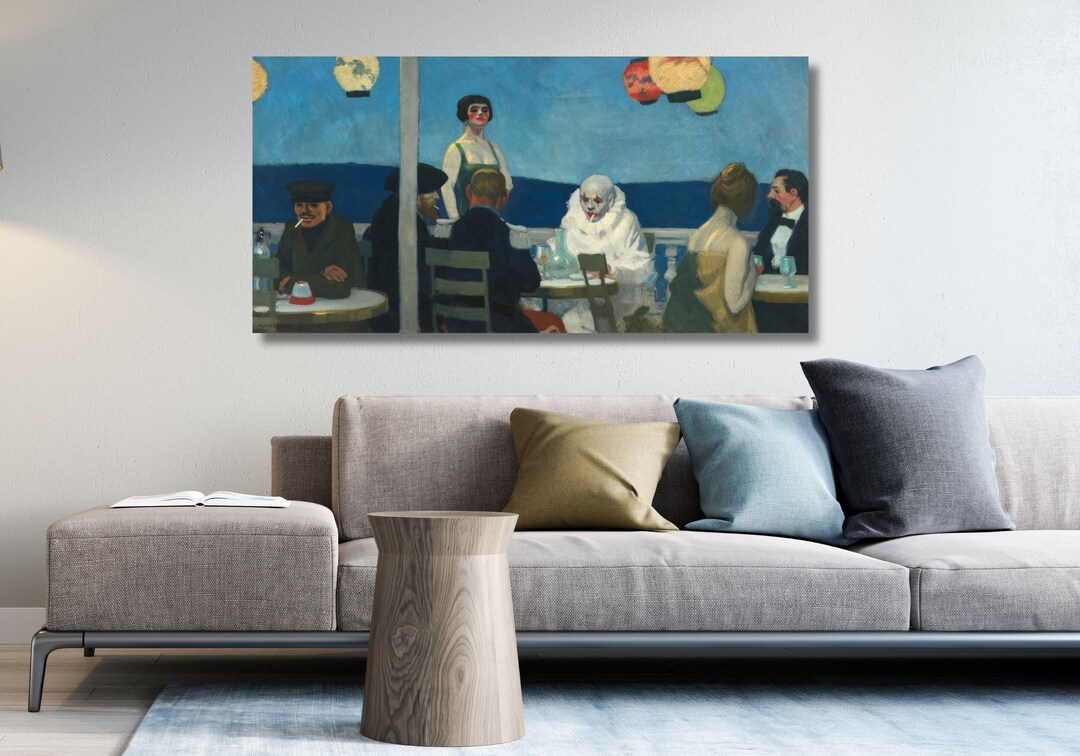 Edward Hopper Soir Bleu Reproduction Canvas Wall Art ,edward Hopper ...